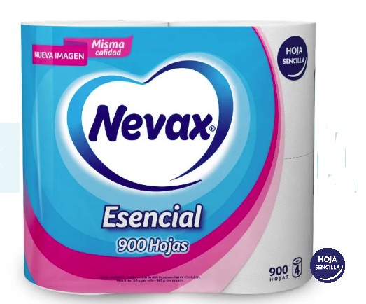 PAPEL HIGIENICO NEVAX ESENCIAL 900 HOJAS1X4 | Formularios Standard
